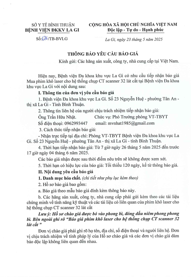 Bệnh viện đa khoa khu vực La Gi