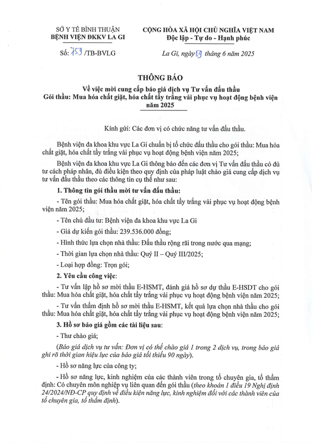 Bệnh viện đa khoa khu vực La Gi