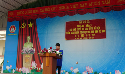 Chung kết Giải Bóng chuyền hơi học sinh Hướng tới kỷ niệm 76 năm ngày ...