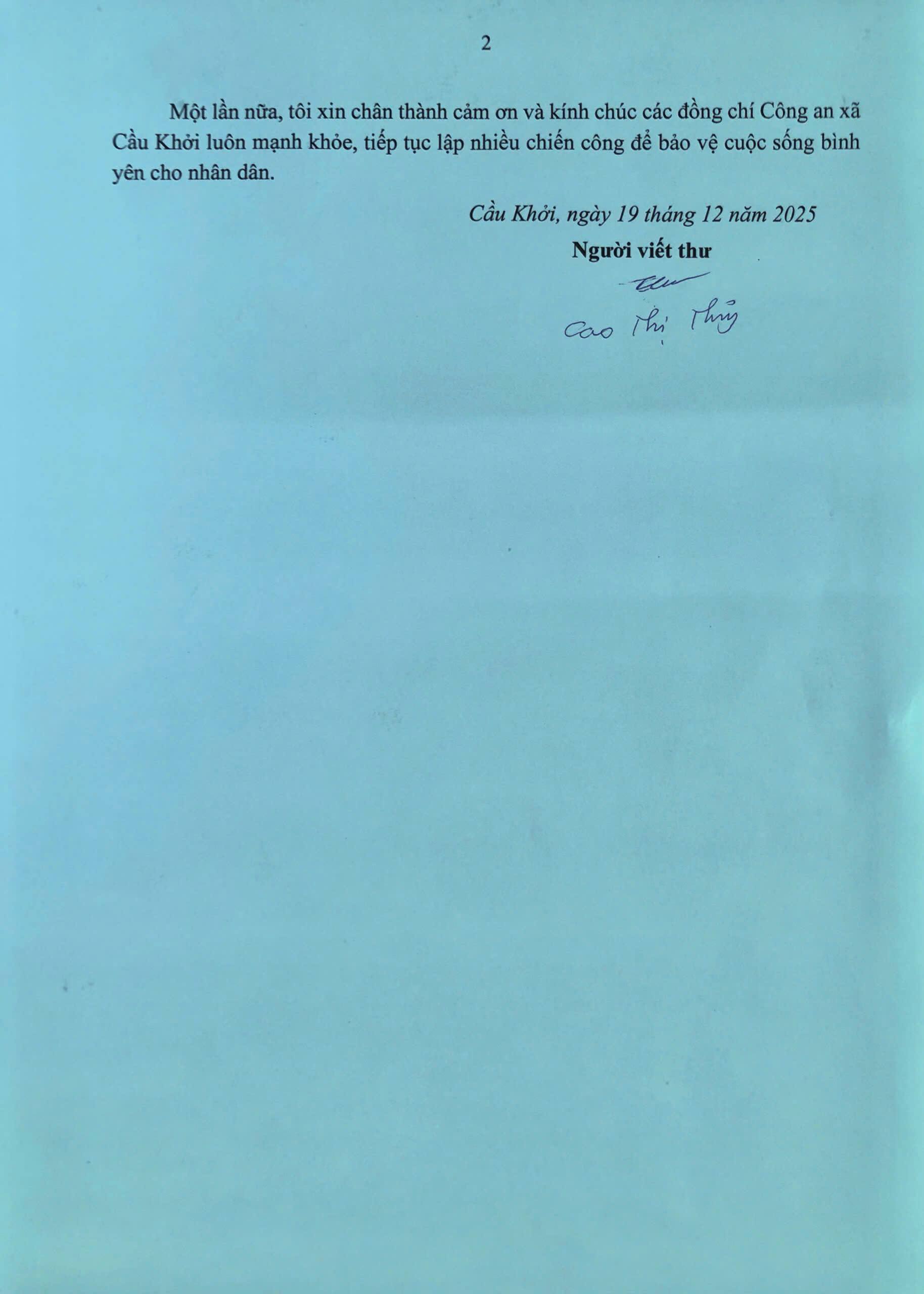 Công an xã Cầu Khởi: kịp thời ngăn chặn vụ lừa đảo 300 triệu đồng và hỗ ...