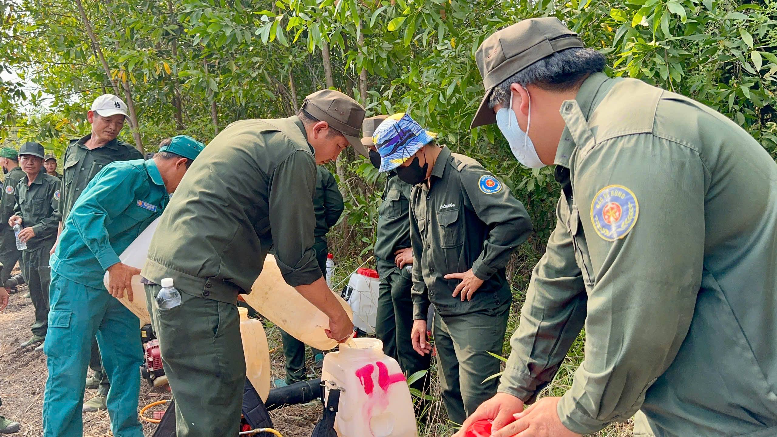 Ban Quản lý Vườn quốc gia Lò Gò – Xa Mát diễn tập, thực hành Phương án ...