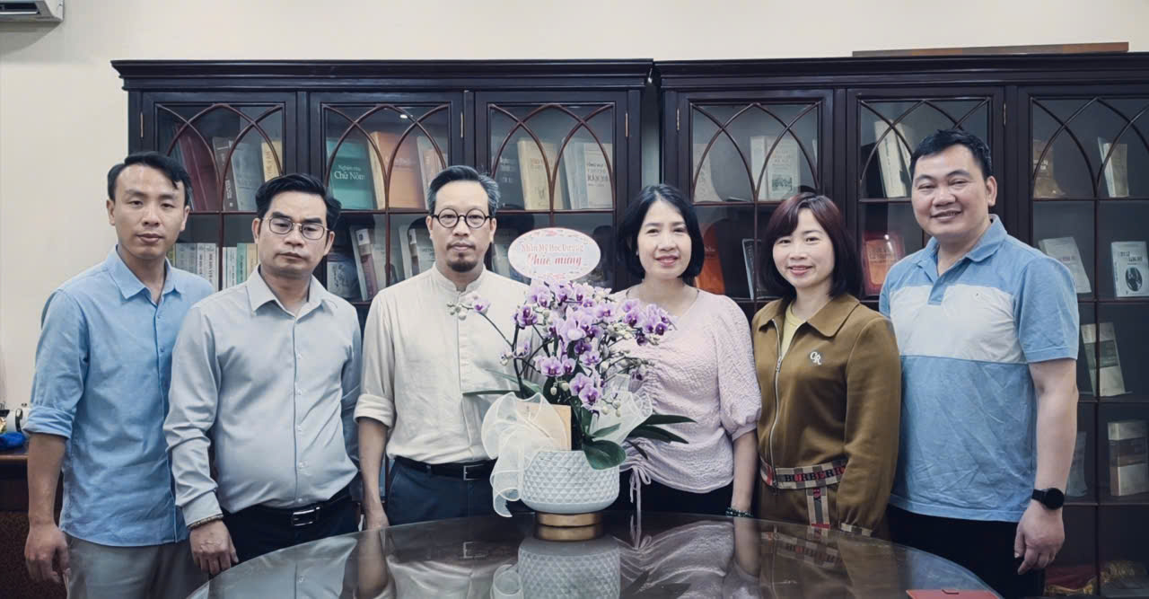 Viện Nghiên cứu Hán Nôm làm việc với Nhân Mỹ học đường