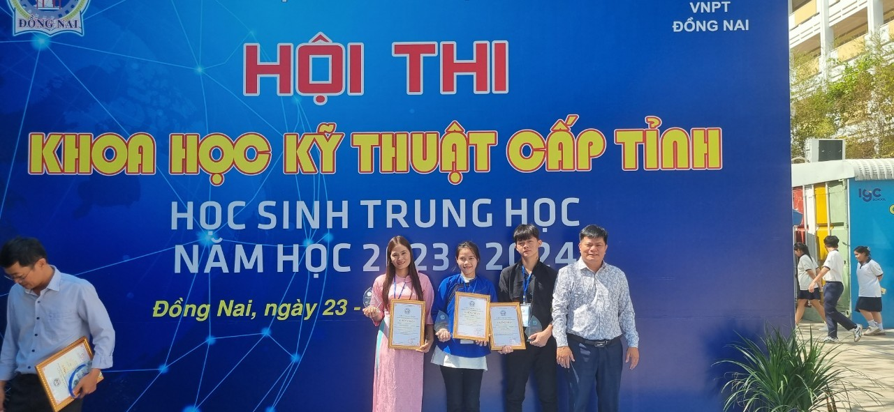 Điểu Xiểng với hội thi sáng tạo KHKT cấp Tỉnh - tỉnh Đồng Nai năm học 2023-2024